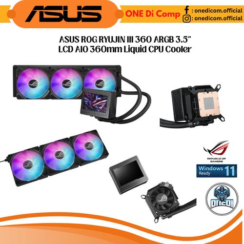 Jual ASUS ROG RYUJIN III 360 ARGB 3.5" LCD AIO 360mm Liquid CPU Cooler ...