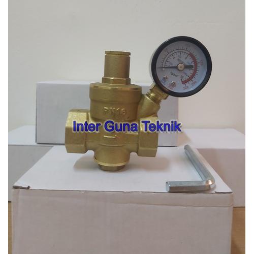 Jual Pressure Reducing Valve PRV brass kuningan ukuran 3/4" inch ...
