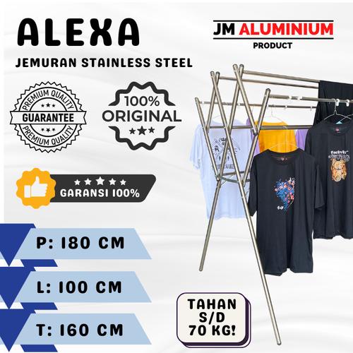 Promo Jemuran Baju Pakaian Stainless Steel Alexa - 1,8 M / 180 CM ...