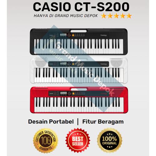 Jual Keyboard Casio CTS 200 Garansi resmi Casio 1 tahun CTS200 CTS-200 ...