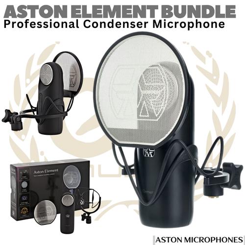 Promo ASTON ELEMENT BUNDLE Condenser Microphone with Pop Filter ...