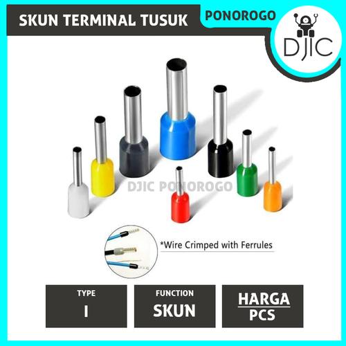 Jual SKUN Terminal Kabel Listrik Tusuk I Ferrules - BIRU-E0508 - Kab ...