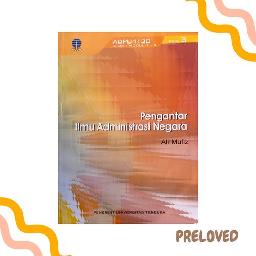 Jual Preloved buku pengantar ilmu administrasi negara Universitas Terbuka - Kab. Sumedang ...
