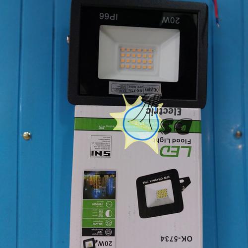 Jual Lamou Kap Sorot LED 20W 20 Watt Kuning Warm White IP66 OKASIWA ...