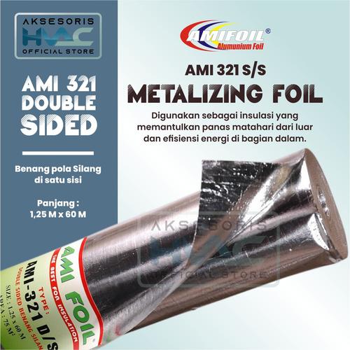 Jual Metalizing Alumunium Foil Insulasi Atap Merk AMI Foil 321 Dua Sisi ...