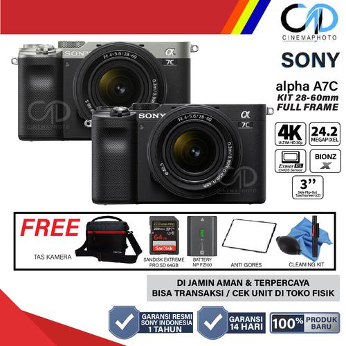Jual Sony Alpha A7C Kit 28-60mm Kamera Mirrorless Sony A7C Kit - BODY ...