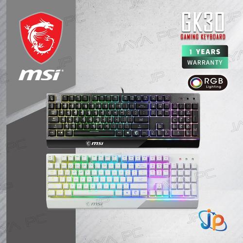 Promo Keyboard Gaming MSI Mechanical Vigor GK30 RGB - Putih Cicil 0% 3x ...