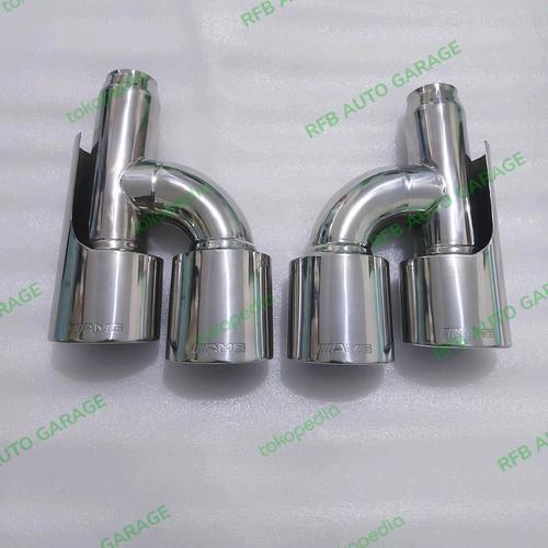 Jual Tail Pipe Mercedes Benz W204 Exhaust Muffler Pipe Tip C-Classs ...