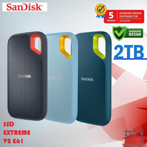 Promo Sandisk SSD Extreme External Portable V2 E61 2TB USB C 3.2 - 2 TB Cicil 0% 3x - Jakarta ...