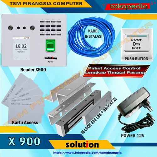 Jual Solution X900 Absensi Access Control Access Door Paket Akses Door ...