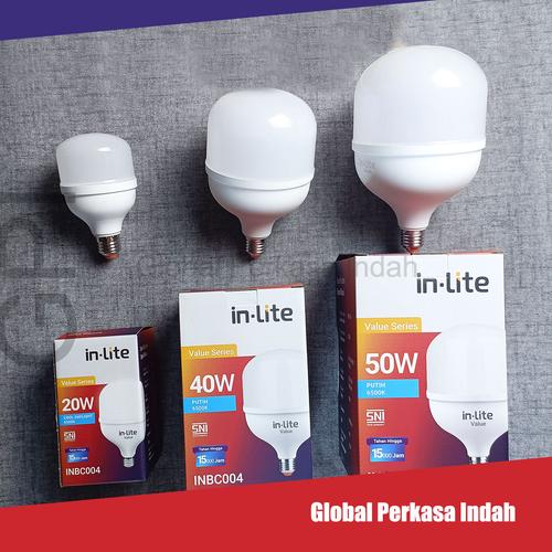Jual INLITE LAMPU CAPSULE LED BULB 20W 30W 40W 50W INBC004 - PUTIH ...