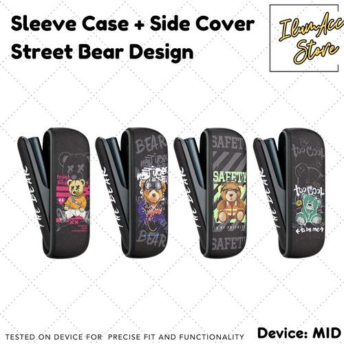 Jual Case and Side Cover Set IQOS Iluma Mid Street Bear Design - Bear ...