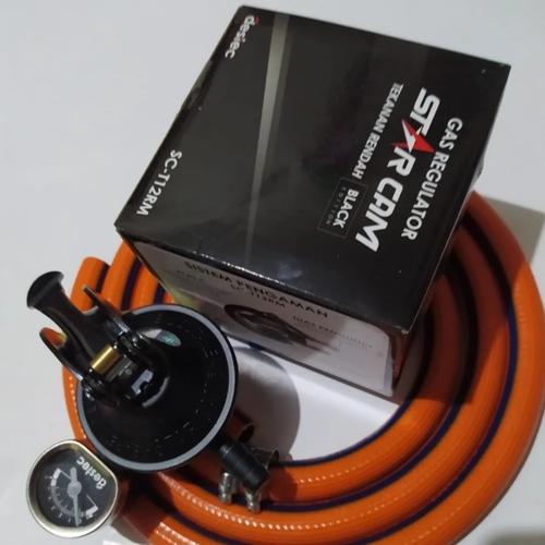 Jual Regulator Gas STARCAM Meter + Selang Gas LPG Berlapis Tebal Kuat ...
