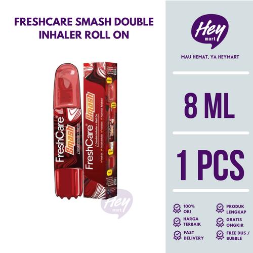 Jual FRESHCARE SMASH DOUBLE INHALER ROLL ON MINYAK ANGIN ESSENTIAL OIL ...