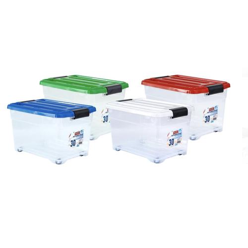 Jual Box container roda tutup 30liter Astoria BVC-1 Basic home by Lion ...