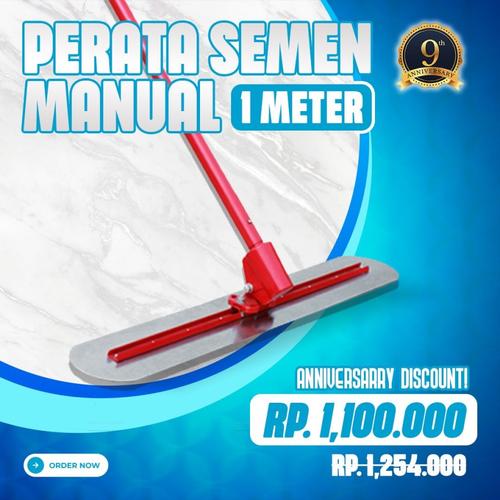 Jual ALAT PERATA SEMEN / TROWEL SEMEN MANUAL STAINLESS STEEL 1 METER ...