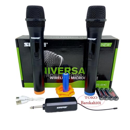 Jual Mik Werles SHURE UNIVERSAL Mik Wireress Mikrofon Tanpa Kabel Mic Duet - Jakarta Utara ...