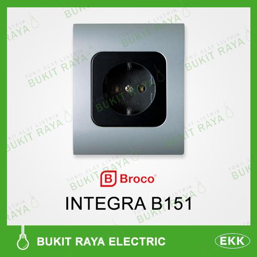 Jual Broco Integra B151 Stop Kontak Socket Outlet Tanam - Grey Metallic ...