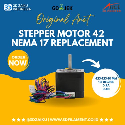 Jual Original Anet Stepper Motor 42 NEMA 17 Replacement - Jakarta Barat ... Jual Original Anet Stepper Motor 42 NEMA 17 Replacement - Jakarta Barat ...