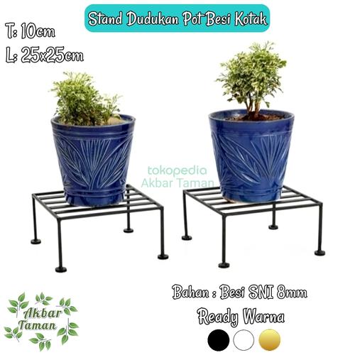 Jual Stand Dudukan Pot Besi / Planter Standing Pot Bunga Besi Kotak ...