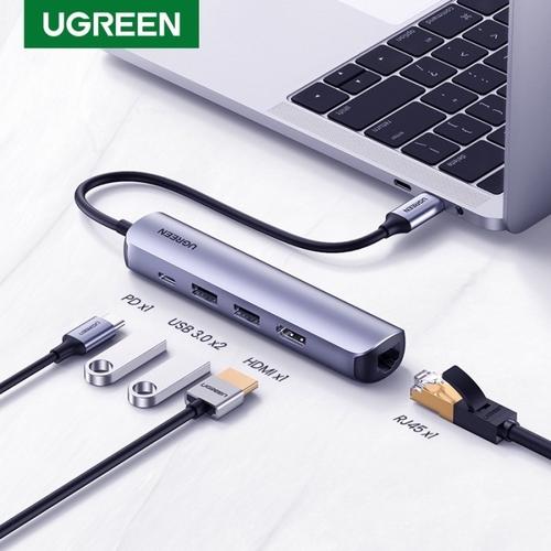 Jual Ugreen USB C multi Adapter 5in1 HDMI RJ45 USB3.0 with PD 10919 - Kota Banjarmasin - Mega ...