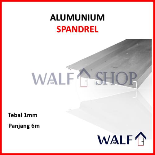 Jual Spandrel Alumunium tebal 1 mm Panjang 6 meter TOLONG BACA DESKRIPSI - Kota Bandung - WALF ...