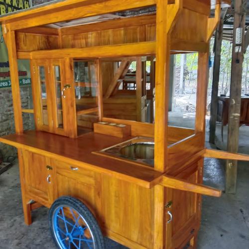 Jual gerobak bakso soto dorong gerobak mie ayam - grobak+dandang - Kab ...