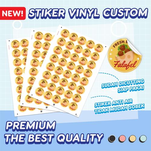 Jual Cetak Stiker Vinyl Transparan A3 Custom Label Kemasan Logo Produk ...