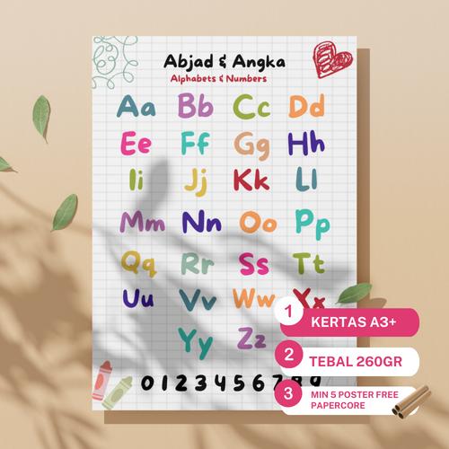 Jual Poster Edukasi Anak / Poster Edukasi Angka & Abjad - Kota Surabaya ...