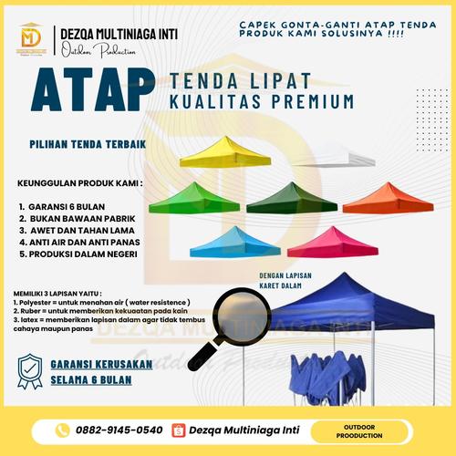 Jual Kain/Terpal Atap tenda lipat 3x3 Bahan Tebal D600 - Putih, 3x3 ...