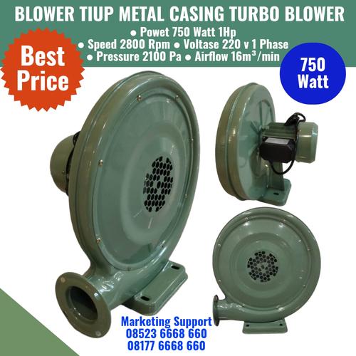 Jual Blower Tiup Turbo Pressure Blower Metal Casing 750Watt 2800Rpm ...
