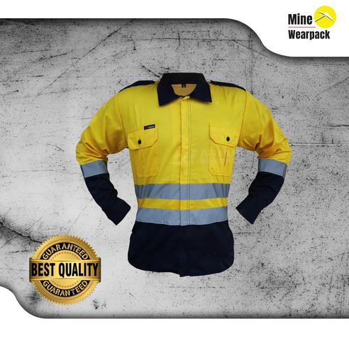 Jual Wearpack Atasan Elite Warna Kuning Seragam K3 Tambang - Biru, S ...