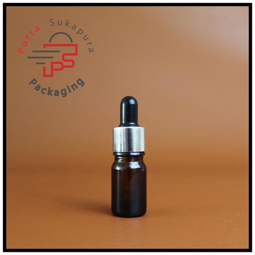 Jual botol kaca pipet 5ml coklat tebal/botol serum 5ml/botol tetes 5ml ...