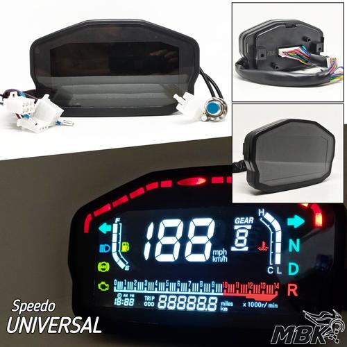 Jual Speedometer Digital LED Speedo Model DUCATI KOSO RX3N Universal ...