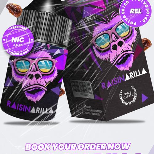 Jual Raisinrilla 60ml 3mg 6mg raisinrila Liquid raisin rilla cukai ...