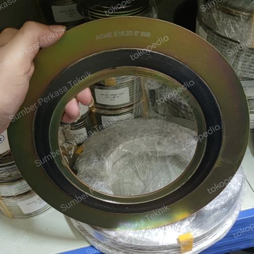 Jual Spiral Wound Gasket CS 600 / SWG Carbon Steel Ansi 600 6"inch / DN ...