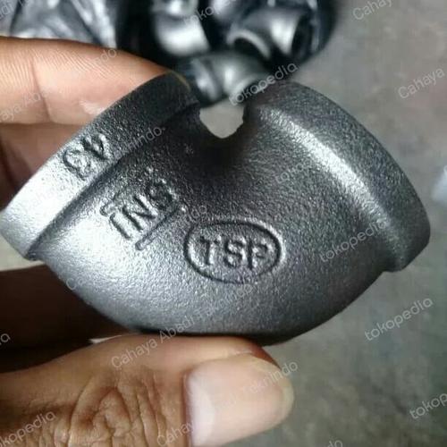Jual Elbow tsp hitam drat / Knee steam 90derajat besi hitam screw - 1 ...
