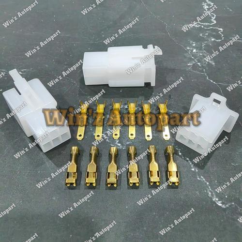 Jual SOKET 6 PIN KECIL / SOCKET MOTOR 6 PIN KECIL (SOCKET+TERMINAL/SKUN ...