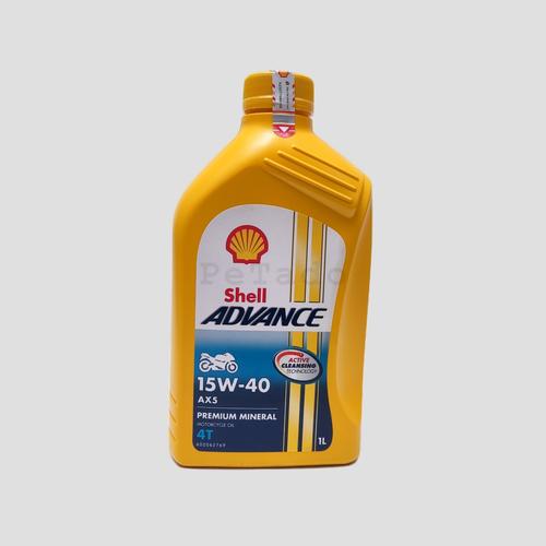 Jual Oli Shell Advance AX5 15W-40 API SL JASO MA2 1 Liter - Jakarta ...