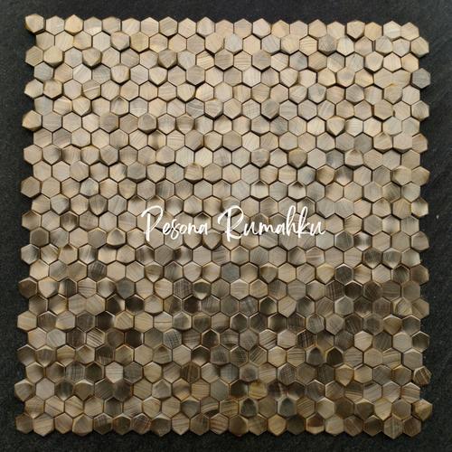 Jual Mozaik Keramik Kitchen Set Rumah Minimalis Type Venus Sequin Gold ...