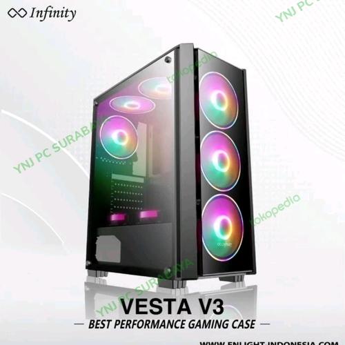 Jual CASING INFINITY V3 TAMPERGLAS MID TOWER ATX GAMING CASE - Kota ...