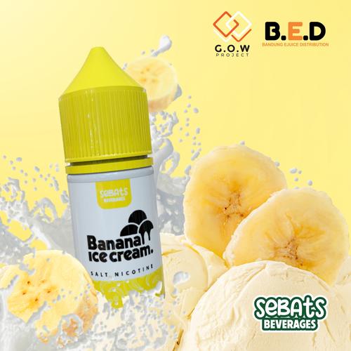 Promo Sebats Banana Ice Cream Salt Nic 30ML by BED x GOW - Liquid ...