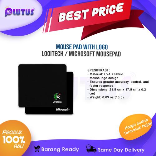 Jual MOUSE PAD with Logo Logitech / Microsoft Mousepad - Microsoft ...