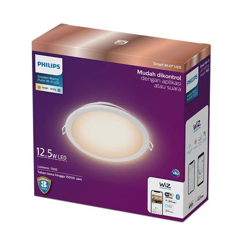 Jual Philips Smart Wifi Wiz LED Downlight 12.5 W 12.5Watt Tunable White ...