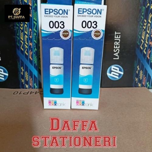 Promo tinta Epson 003 cyan (T00V2) printer L1110,L3150,L3110, termurah ...