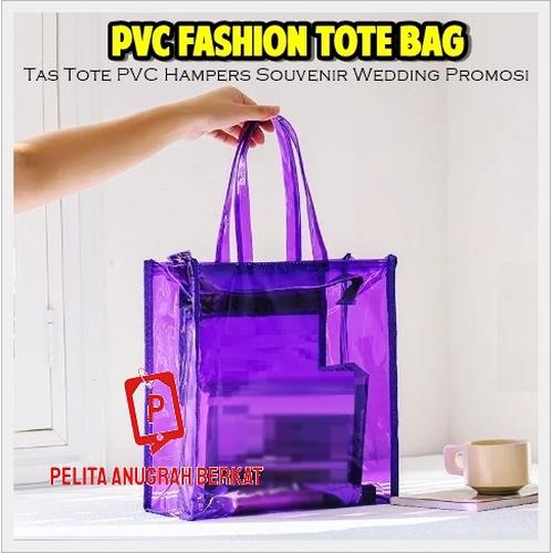 Jual Tas PVC Transparan Korea Handbag Totebag / Tas Kuliah Kerja ...