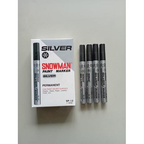 Jual Spidol Paint Marker Snowman Permanen Medium / Fine / Extra Fine ...