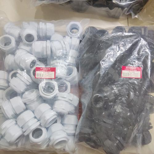 Jual Cable Gland PG-29 Hitam / Putih Kabel Glend Metal besi Merk FORT ...