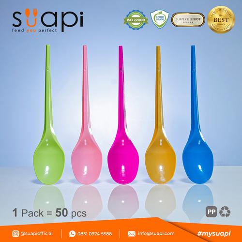 Jual Sendok Makan Pastel - Sendok Plastik Warna - Sendok SUAPI - Pink ...