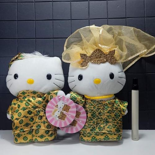 Jual mainan figure boneka Hello Kitty Hanbok Wedding Plush daniel ...